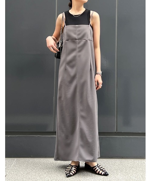 Re:EDIT 「Re:EDIT」 キャミソールワンピース MEDIUM チャコールグレー レディース : ZOZOTOWN Yahoo!店 - 通販 - Yahoo!ショッピング