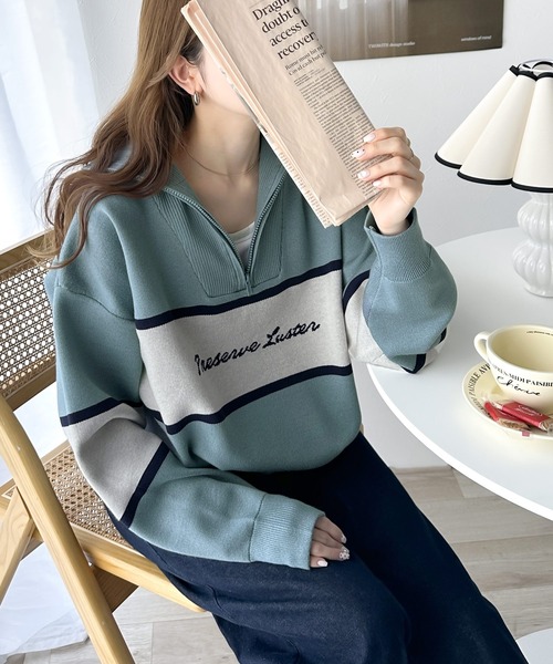 「Java」 長袖ニット LARGE ブルー レディース :82930408:ZOZOTOWN Yahoo!店 - 通販 - Yahoo!ショッピング