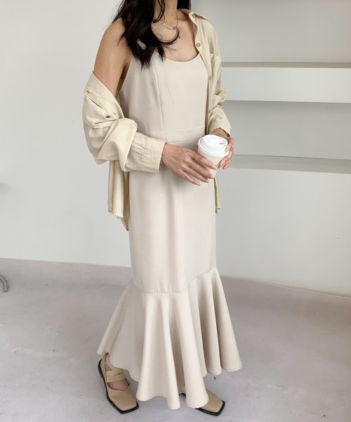 ECLIN 「ECLIN」 キャミソールワンピース S ベージュ レディース : ZOZOTOWN Yahoo!店 - 通販 - Yahoo!ショッピング