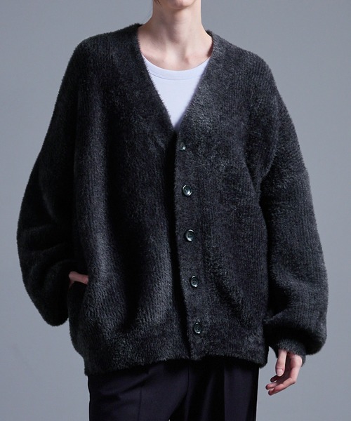 Loose 「Loose/ルース」 ニットカーディガン X-SMALL チャコールグレー メンズ : ZOZOTOWN Yahoo!店 - 通販 - Yahoo!ショッピング