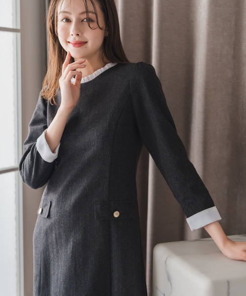 MISCH MASCH（ミッシュマッシュ） ワンピース 2025秋冬新作 配色サック