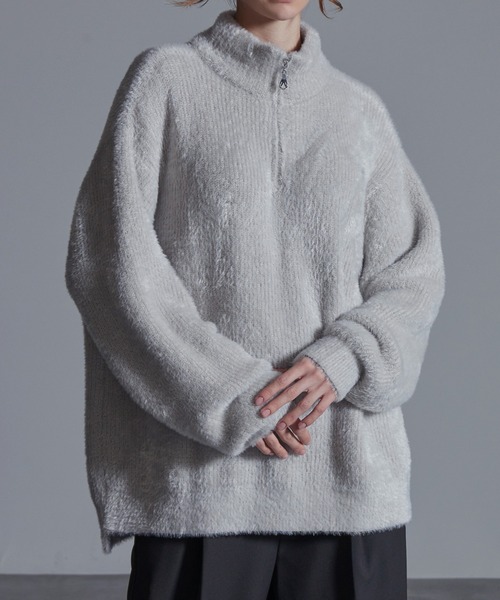 Loose 「Loose/ルース」 長袖ニット X-SMALL ライトグレー メンズ : ZOZOTOWN Yahoo!店 - 通販 - Yahoo!ショッピング