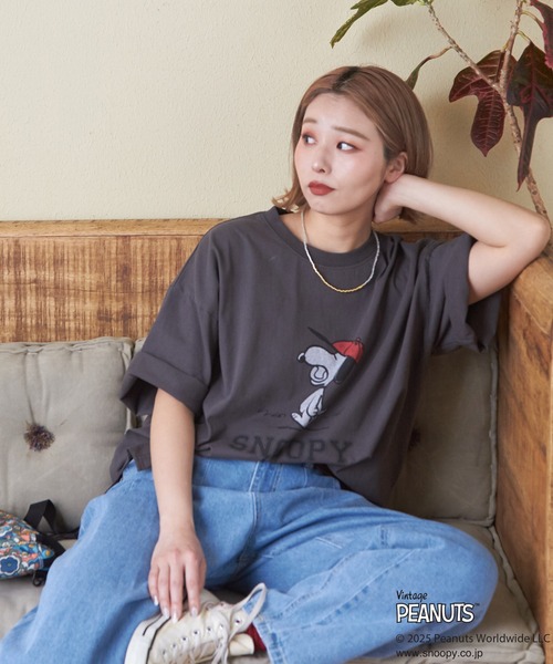 CUBE SUGAR tシャツ PEANUTS(ピーナッツ)スヌーピービッグTシャツ レディース : ZOZOTOWN Yahoo!店 - 通販 - Yahoo!ショッピング