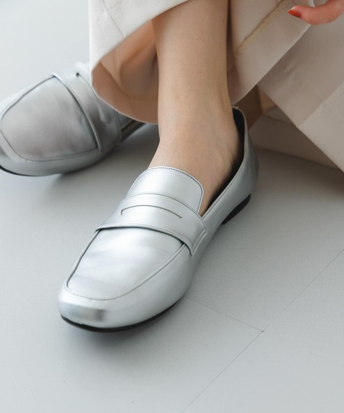 Yahoo!オークション - 「RODE SKO」 シューズ 38 シルバー レディース