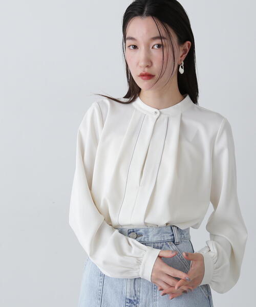 N.Natural Beauty Basic 「N.（N. Natural Basic）」 長袖ブラウス MEDIUM オフホワイト レディース : ZOZOTOWN Yahoo!店 - 通販 ...