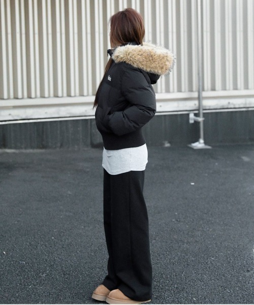 ニュージェントルマン（NEW GENTLEMAN）/レイキャビク ファーフード ショート エコダウンジャケット NEW GENTLEMAN ダウンコート ダウンジャケット レイキャビク ファー