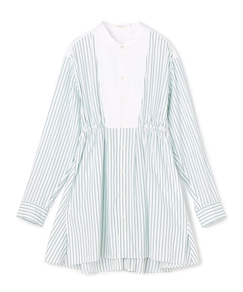 MACPHEE ブラウス シャツ パッチワークシャーティング チュニックシャツ レディース : ZOZOTOWN Yahoo!店 - 通販 ...