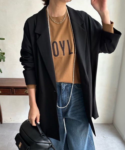 「DouDou」 テーラードジャケット FREE ブラック レディース :85565417:ZOZOTOWN Yahoo!店 - 通販 ...