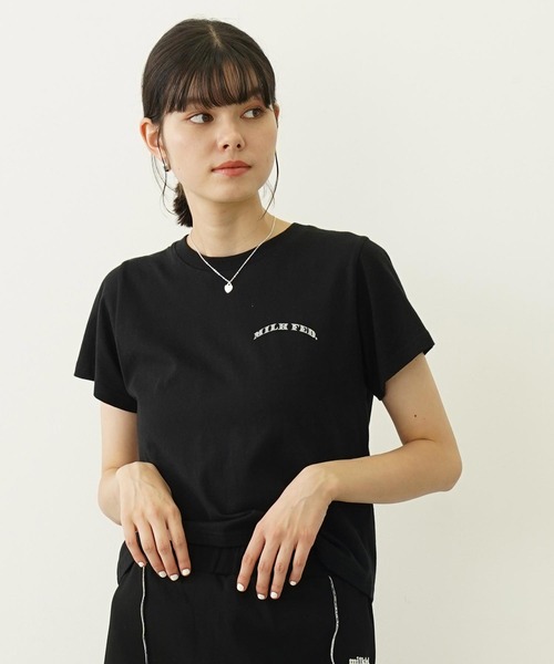 MILKFED. tシャツ GLITTER CHERRY COMPACT S/S TEE レディース : ZOZOTOWN Yahoo!店 - 通販 - Yahoo!ショッピング
