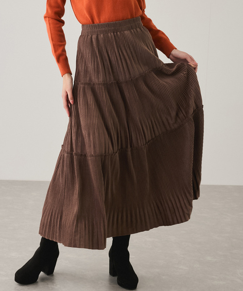 JAYRO スカート フェイクスウェードティアードスカート : ZOZOTOWN Yahoo!店 - 通販 - Yahoo!ショッピング