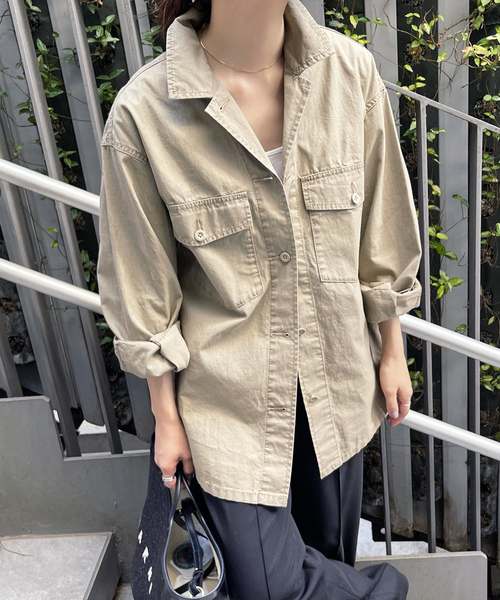 Spick＆Span 「Spick & Span」 ミリタリージャケット 38 ベージュ レディース : ZOZOTOWN Yahoo!店 - 通販 - Yahoo!ショッピング