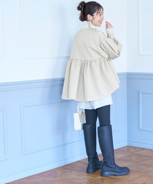 coca 「coca（coca）」 ジップアップブルゾン M グレイッシュベージュ レディース : ZOZOTOWN Yahoo!店 - 通販 - Yahoo!ショッピング