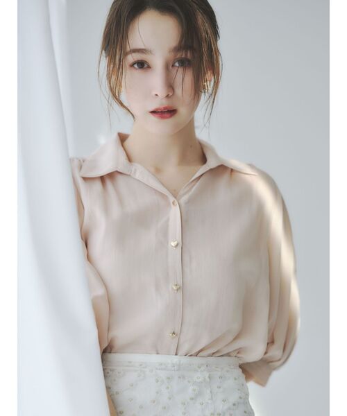 dazzlin ブラウス シャツ 「藤井サチコラボ」コットンライクシアーシャツ レディース : ZOZOTOWN Yahoo!店 - 通販 - Yahoo!ショッピング