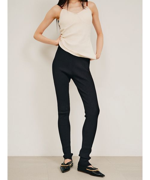 ドノバン（DONOBAN）/【null．】ルーズヘムリブニットレギンス null.（ヌル） レギンス スパッツ ルーズヘムリブニットレギンス