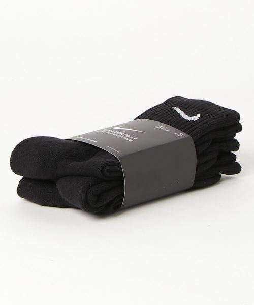 NIKE（ナイキ） 靴下 3P EVERYDAY クルー ソックス SX7664 010 BLACK メンズ : ZOZOTOWN Yahoo ...