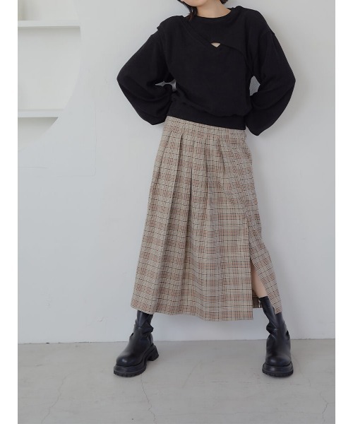 Ayla スカート long check skirt : ZOZOTOWN Yahoo!店 - 通販 - Yahoo!ショッピング