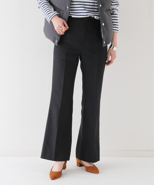 Yahoo!オークション - 「Plage」 ブーツカットパンツ 36 ホワイト レデ...