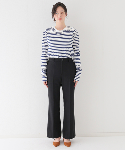 Yahoo!オークション - 「Plage」 ブーツカットパンツ 36 ホワイト レデ...