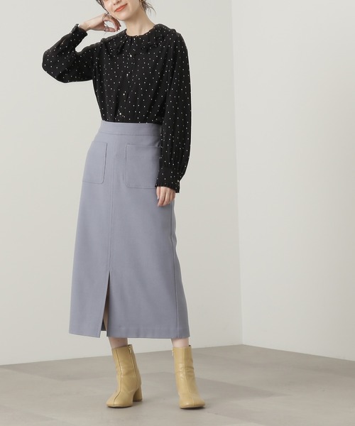 N.Natural Beauty Basic 「N.（N. Natural Basic）」 タイトスカート MEDIUM ブルー レディース : ZOZOTOWN Yahoo!店 - 通販 ...