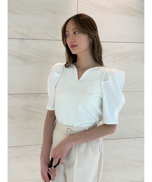 Yahoo!オークション - 「SNIDEL」 半袖カットソー ONE SIZE ブルー レ...