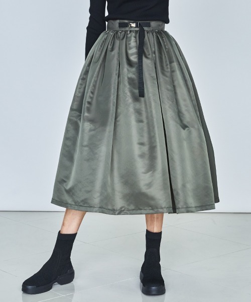 ESSENTIAL（DOUBLE STANDARD CLOTHING） 「ESSENTIAL」 フレアスカート 36 カーキ レディース : ZOZOTOWN Yahoo!店 - 通販 ...