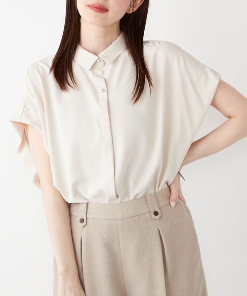 SHIPS Colors ブラウス シャツ 51:PEARL BTN TUCK-SL OVER SHT レディース : ZOZOTOWN Yahoo!店 - 通販 - Yahoo!ショッピング