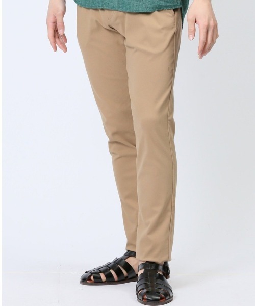 チノパン 「接触冷感」m.f.エディトリアル メンズ ストレッチ トラウザースキニーパンツ ヘリンボン メンズ（エムエフエディトリアル m.f ...