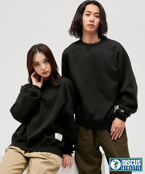 トレーナー スウェット DISCUS ATHLETIC/ディスカス アスレチック ワンポイントロゴ配色シープ裏毛プルオーバー メンズ レディース : 85590432 : ZOZOTOWN ...