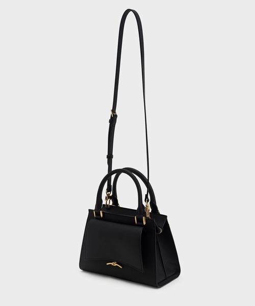 Yahoo!オークション - 「CHARLES & KEITH」 2WAYバッグ M クリーム レ...