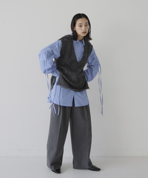 Yahoo!オークション - 「hellam」 Vネックニット FREE アイボリー レデ...