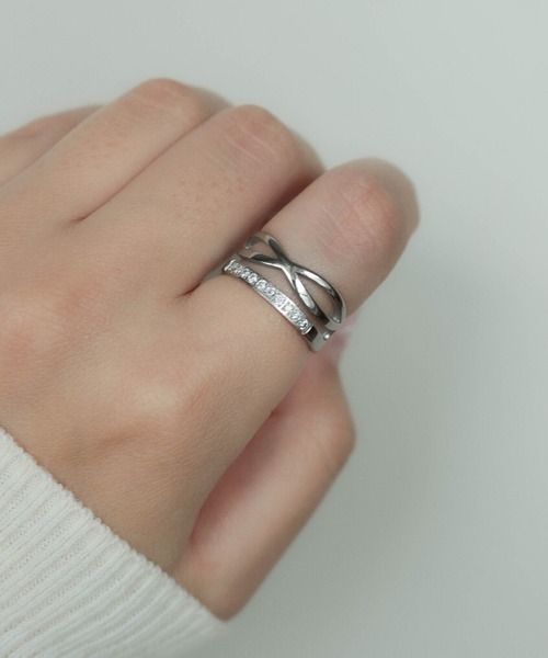 ebine 指輪 リング 金属アレルギー対応/Cross Combi Zirconia Ring/ジルコニアリング レディース : ZOZOTOWN Yahoo!店 - 通販 - Yahoo ...