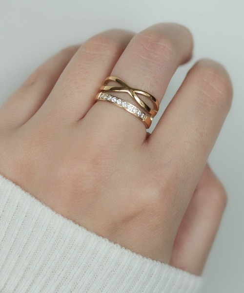 ebine 指輪 リング 金属アレルギー対応/Cross Combi Zirconia Ring/ジルコニアリング レディース : ZOZOTOWN Yahoo!店 - 通販 - Yahoo ...