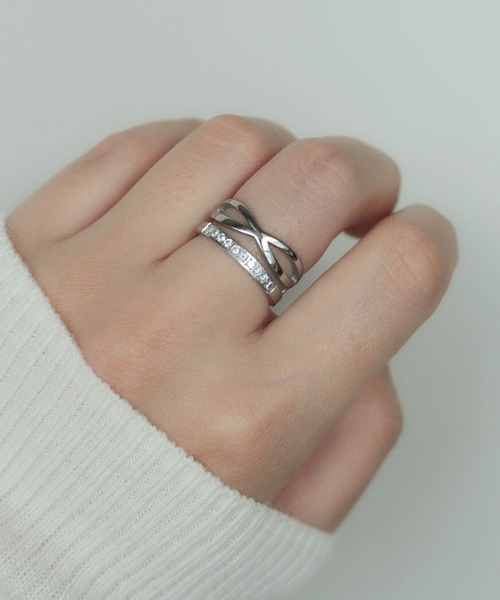 ebine 指輪 リング 金属アレルギー対応/Cross Combi Zirconia Ring/ジルコニアリング レディース : ZOZOTOWN Yahoo!店 - 通販 - Yahoo ...