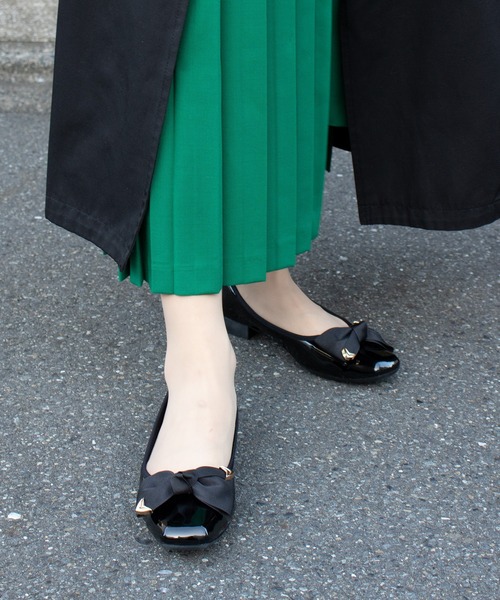 ALPHA CUBIC 「ALPHA CUBIC」 フラットパンプス 23.5cm ブラック レディース : ZOZOTOWN Yahoo!店 - 通販 - Yahoo!ショッピング