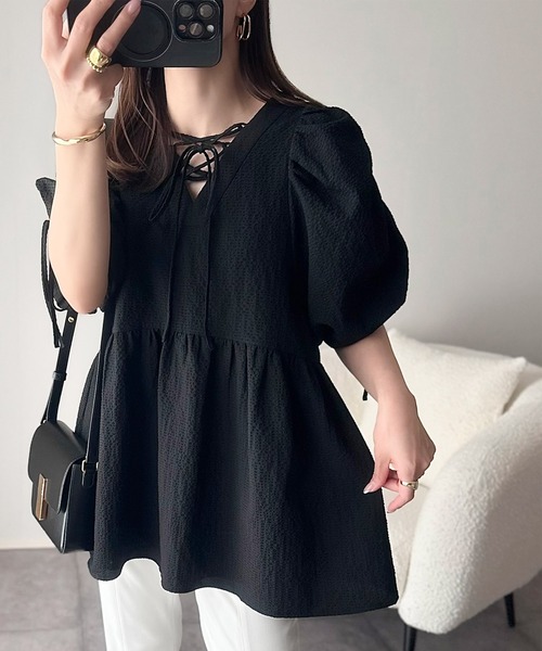 classicalelf 「classicalelf」 半袖チュニック LARGE ブラック レディース : ZOZOTOWN Yahoo!店 - 通販 - Yahoo!ショッピング