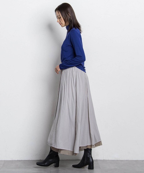 LAUTREAMONT（ロートレアモン） スカート パウダーサテンリバーシブル