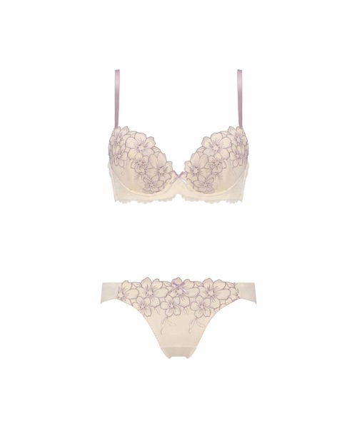 AMOSTYLE ブラジャー ショーツセット Daily 3/4カップブラ ブラ＆ショーツセット スウィートフローラ「B，C，Dカップ」 AMST52 : ZOZOTOWN Yahoo!店 ...