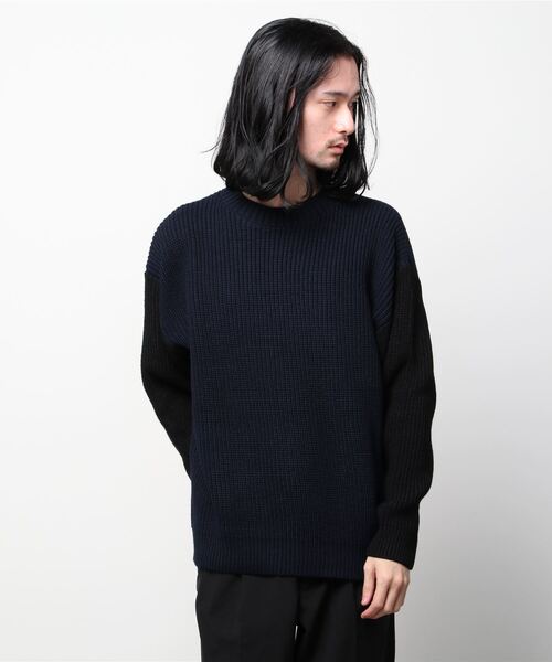 monkey time BEAUTY＆YOUTH UNITED ARROWS 「MONKEY TIME」 長袖ニット M ネイビー メンズ : ZOZOTOWN Yahoo!店 - 通販 ...
