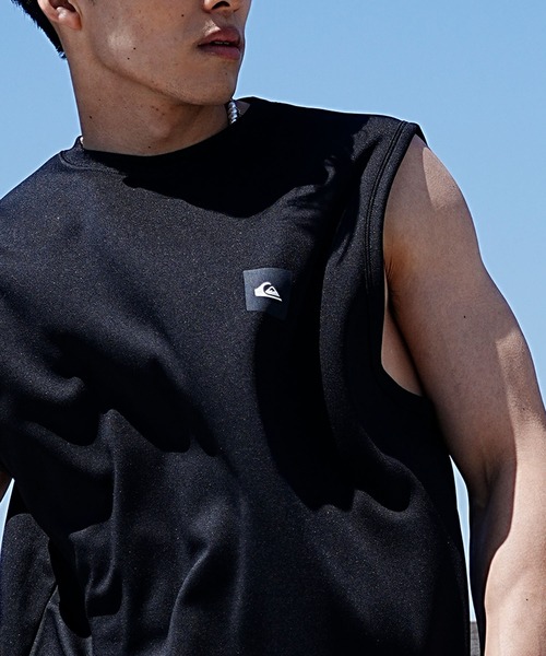 Quiksilver ラッシュガード 【ムラサキスポーツ別注】QUIKSILVER/クイックシルバー バンダナ柄/ペイズリー柄 ユーティリティ/水陸両用 バックプリントタン ...