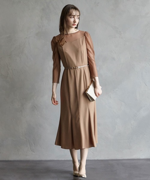 AIMER 「AIMER」 長袖ワンピース MEDIUM キャメル レディース : ZOZOTOWN Yahoo!店 - 通販 - Yahoo!ショッピング