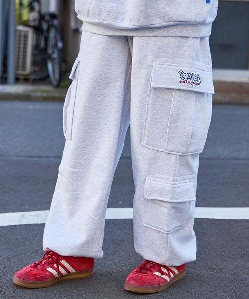 パンツ 「SEQUENZ」 90s UTILITY CARGO SWEAT PANTS / ロゴ 刺繍 カーゴ ポケット スウェット パンツ ドローコ :79907438:ZOZOTOWN ...