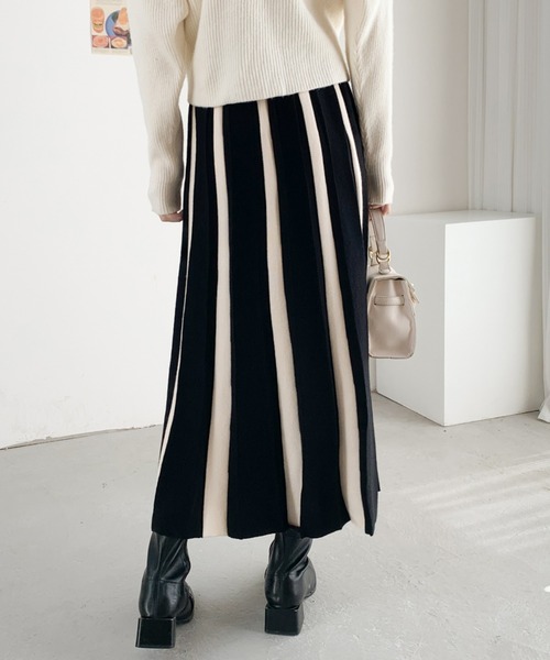 Yahoo!オークション - 「ABITOKYO」 ニットスカート FREE グリーン レ...