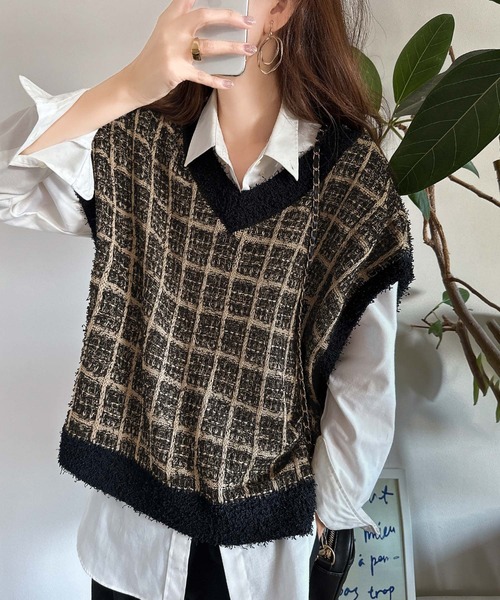 classicalelf 「classicalelf」 Vネックニット MEDIUM ブラック レディース : ZOZOTOWN Yahoo!店 - 通販 - Yahoo!ショッピング