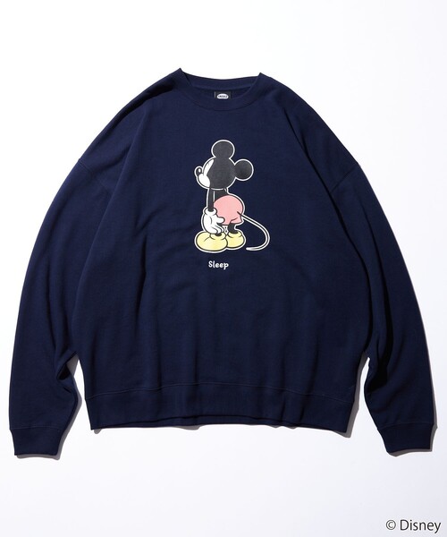 FREAK'S STORE 「FREAK'S STORE」 スウェットカットソー「Disneyコラボ」 MEDIUM グリーン メンズ ...