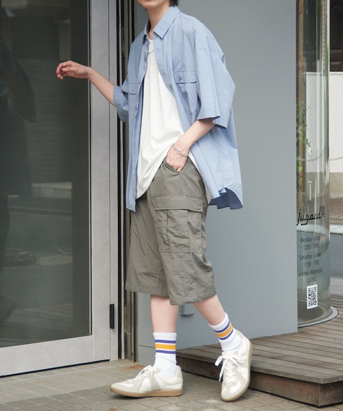 ROOT THREE カーゴパンツ 「ROOT THREE」ナイロンワッシャークロップドカーゴパンツ 050290 メンズ レディース : ZOZOTOWN Yahoo!店 - 通販 ...