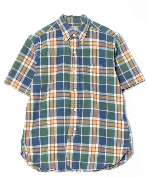 SUGAR CANE 「SUGAR CANE」 チェック柄半袖シャツ M グリーン メンズ : ZOZOTOWN Yahoo!店 - 通販 - Yahoo!ショッピング