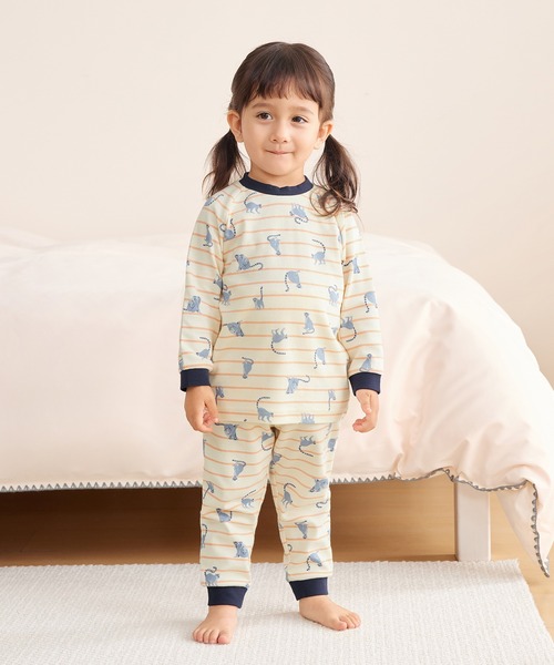 Combi mini パジャマ のびのび腹巻付き毛玉ができにくいスムース長袖パジャマ（ワオキツネザル） キッズ 子供 男の子 女の子 : ZOZOTOWN Yahoo!店 - 通販 ...