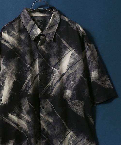 ANPAS シャツ Georgette Total Pattern Print Big Silhouette Thickness Shirt/ジョーゼット 総柄プ : ZOZOTOWN ...