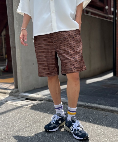 ROOT THREE パンツ 「ROOT THREE」ポリ 総柄プリントイージーショートパンツ 050280 メンズ : ZOZOTOWN ...