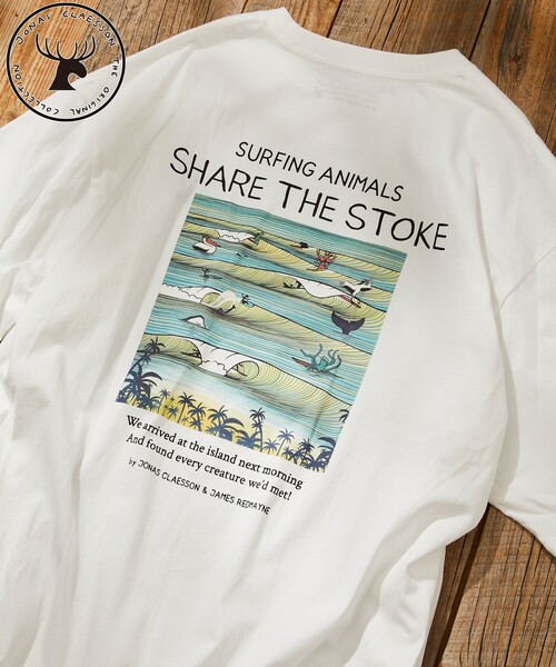 Jonas Claesson tシャツ JONAS CLAESSON/ジョナス クレアッソン Share the stoke Short Sleeve Tee/シェア ザ ストーク ...